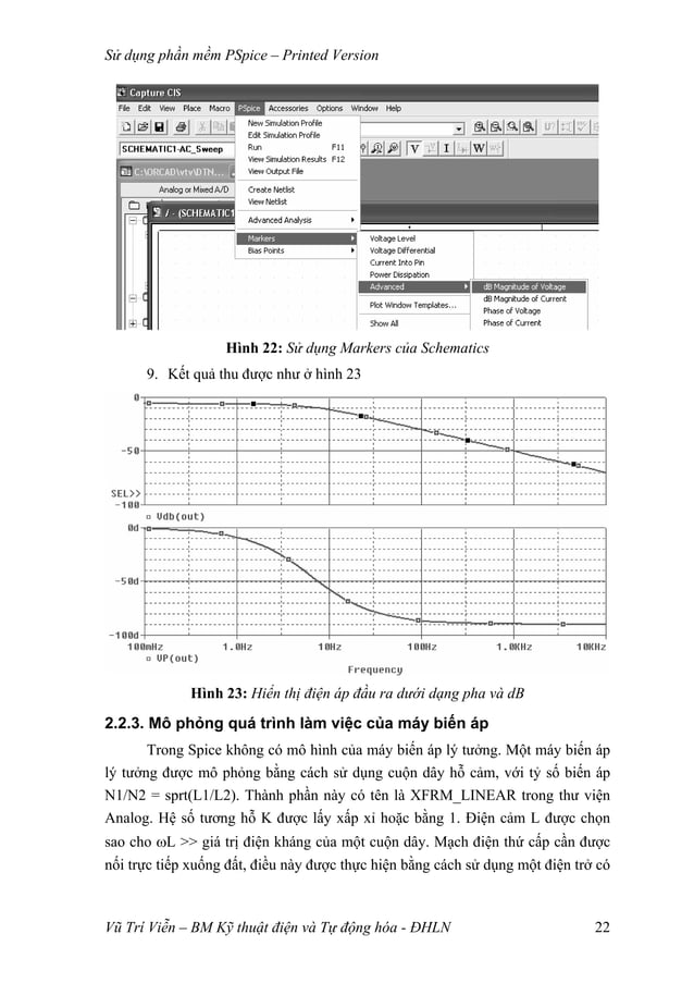 Huong dan su dung phan mem Pspice | PDF