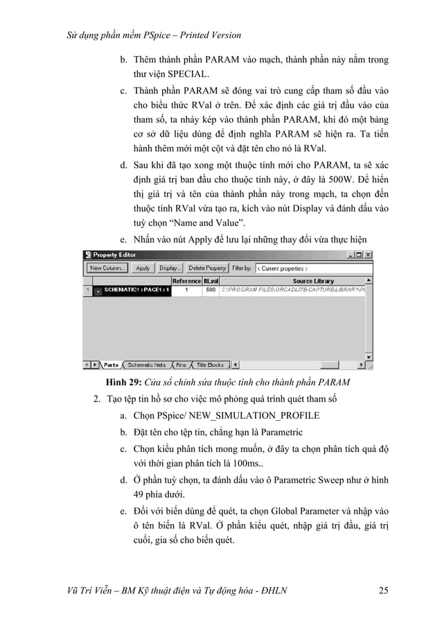 Huong dan su dung phan mem Pspice | PDF