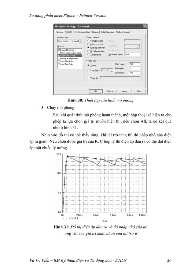 Huong dan su dung phan mem Pspice | PDF