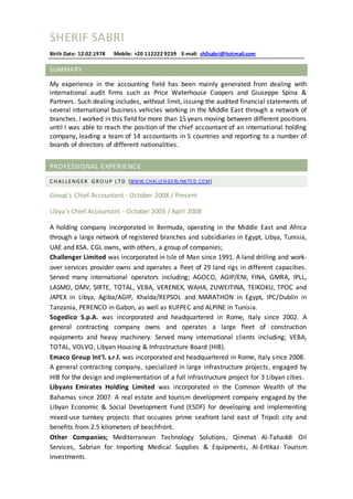 CV - Sherif Sabri - New | DOCX