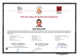 MBA CERTIFICATE GSU 2014 | PPT