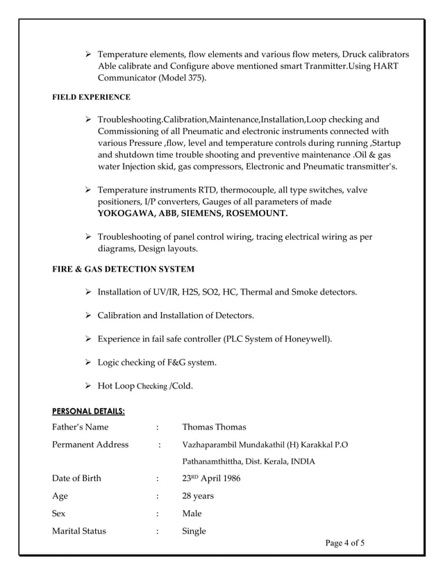 Shibu Thomas-CV | PDF | Chemistry | Science