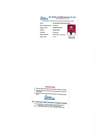 Star Health-I Card | PDF