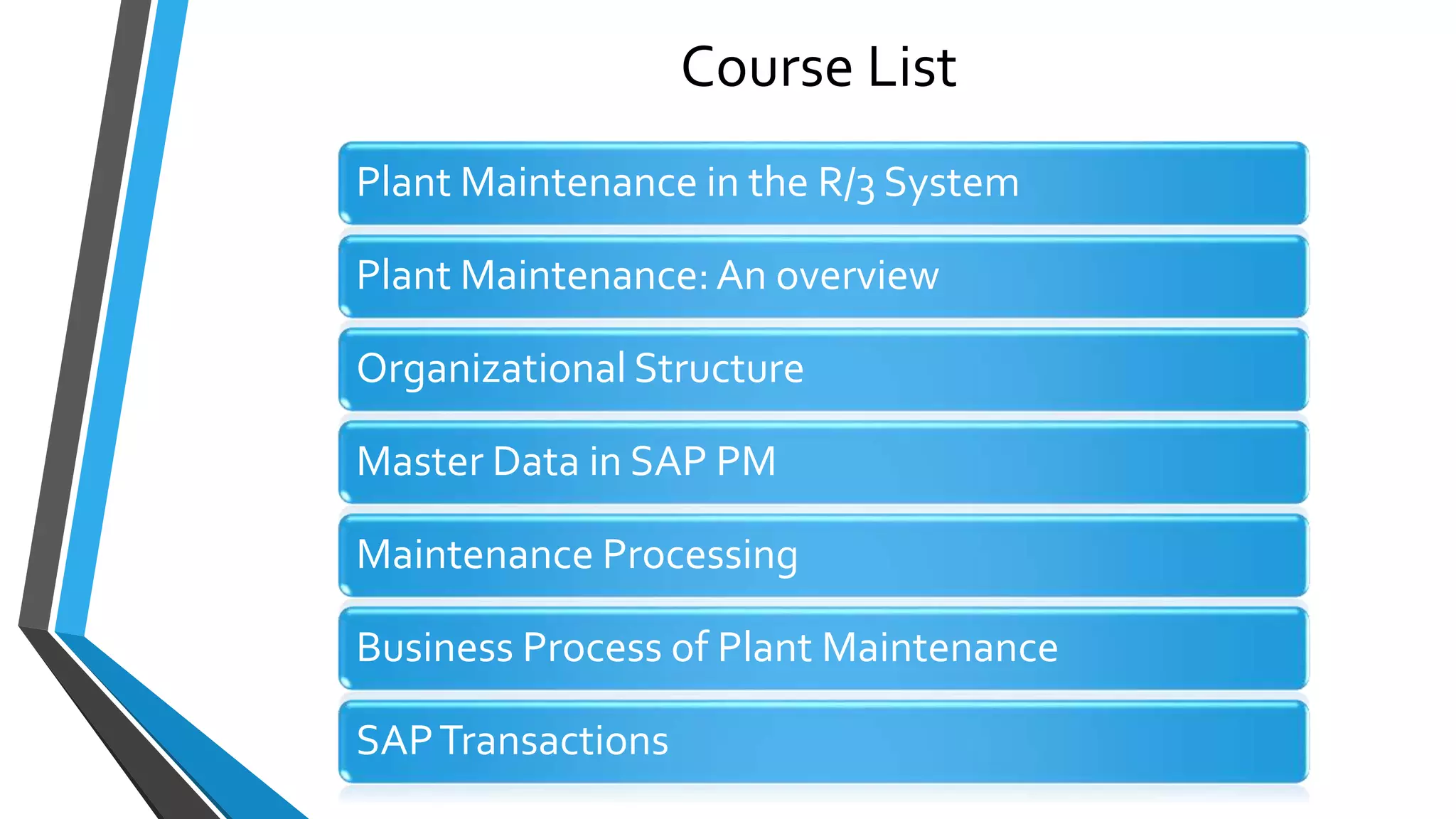 SAP PM Plant Maintenance Overview | PDF