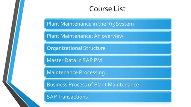 SAP PM Plant Maintenance Overview | PDF