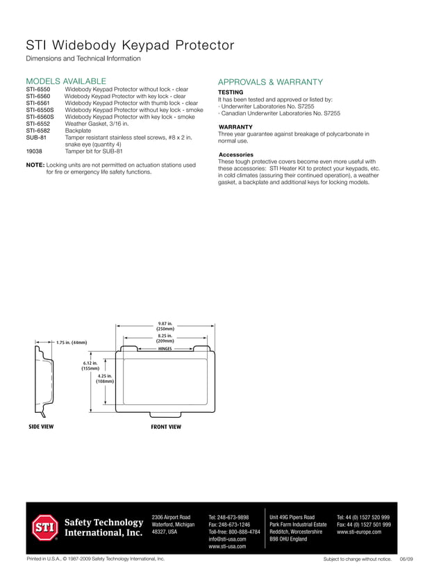 STI 6582 Data Sheet | PDF