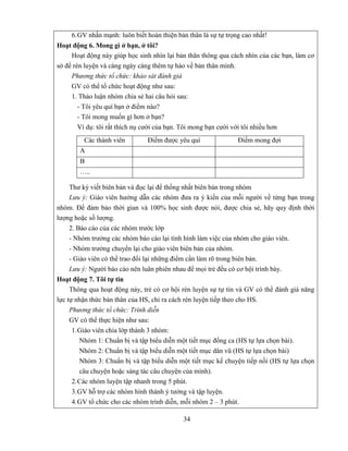 TÀI LIỆU TẬP HUẤN HƯỚNG DẪN THỰC HIỆN CHƯƠNG TRÌNH HOẠT ĐỘNG TRẢI NGHIỆM VÀ HOẠT ĐỘNG TRẢI ...