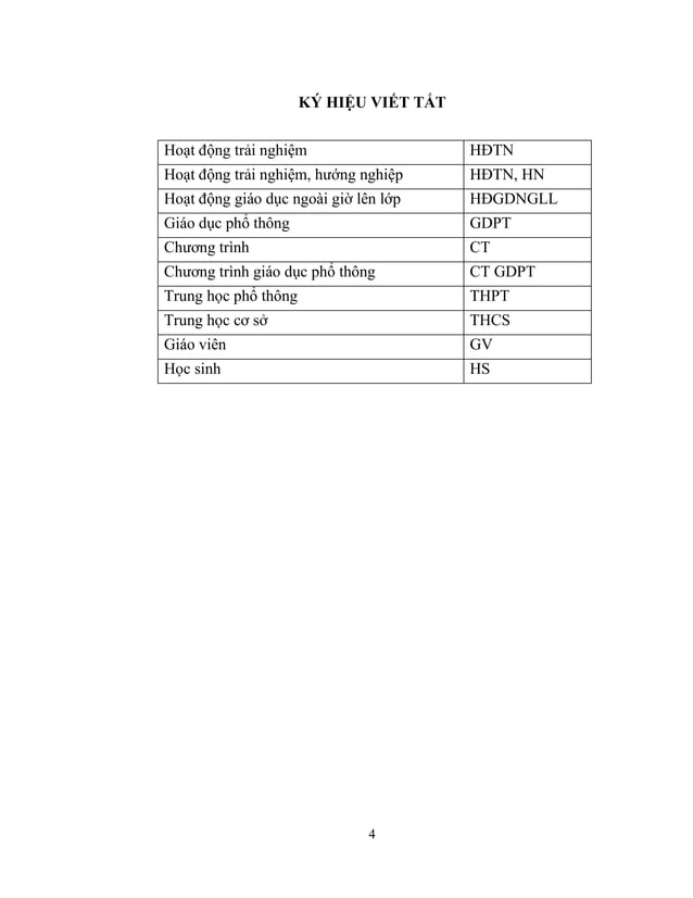 TÀI LIỆU TẬP HUẤN HƯỚNG DẪN THỰC HIỆN CHƯƠNG TRÌNH HOẠT ĐỘNG TRẢI NGHIỆM VÀ HOẠT ĐỘNG TRẢI ...