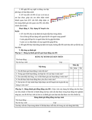 TÀI LIỆU TẬP HUẤN HƯỚNG DẪN THỰC HIỆN CHƯƠNG TRÌNH HOẠT ĐỘNG TRẢI NGHIỆM VÀ HOẠT ĐỘNG TRẢI ...