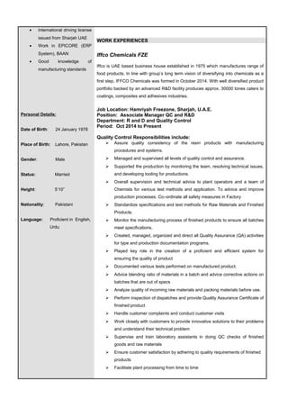 zahid CV | DOC