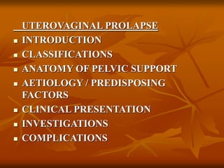 Uterovaginal-Prolapse/Pelvic-organ-prolapse | PPT
