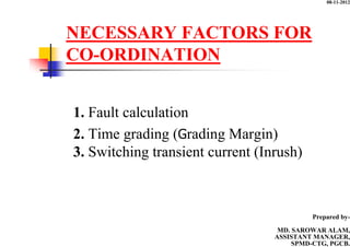 RELAY CO-ORDINATION WITH FAULT CALCULATION | PDF