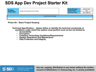 SDS App Dev Project Starter Kit | PDF