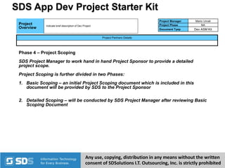 SDS App Dev Project Starter Kit | PDF