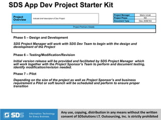 SDS App Dev Project Starter Kit | PDF