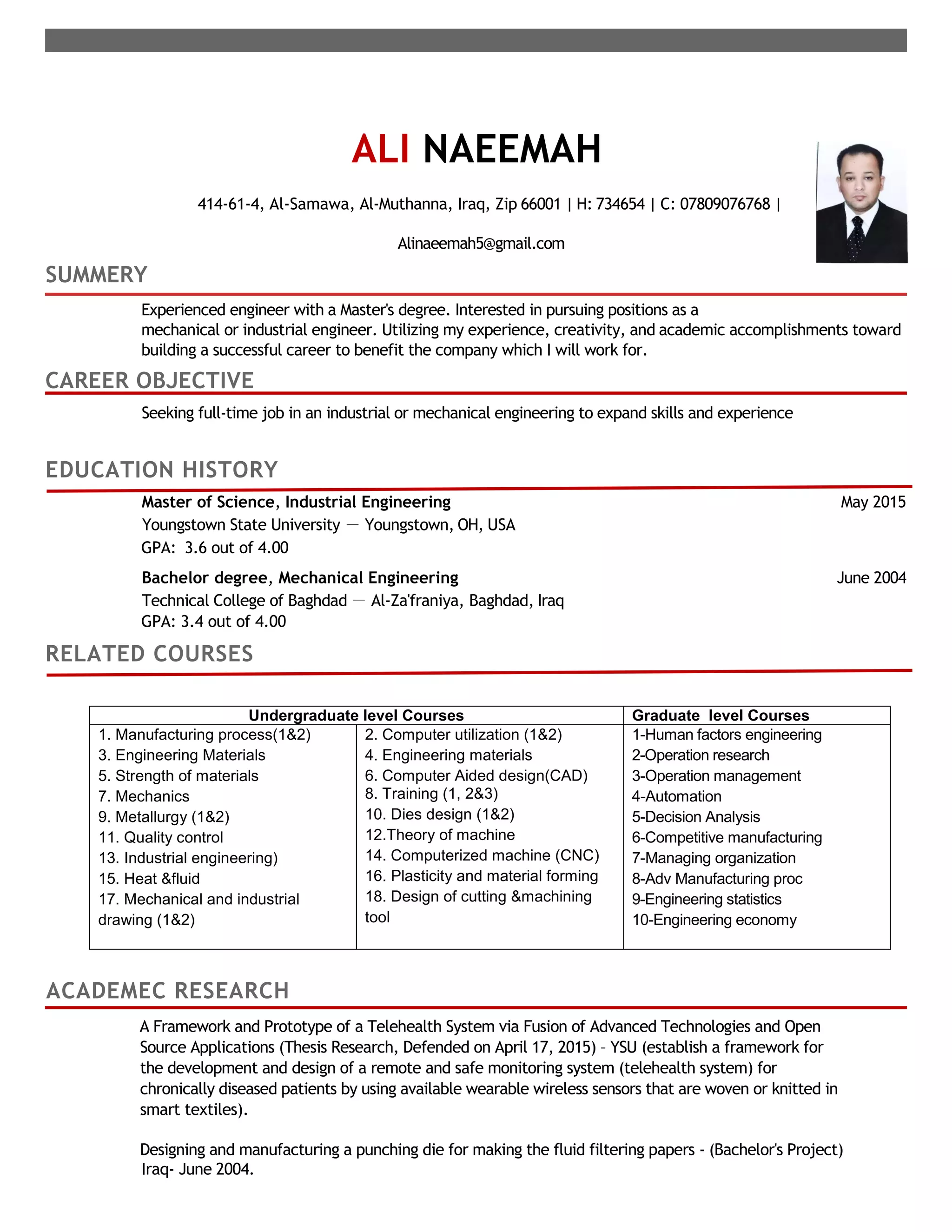 Ali's Resume33 | PDF