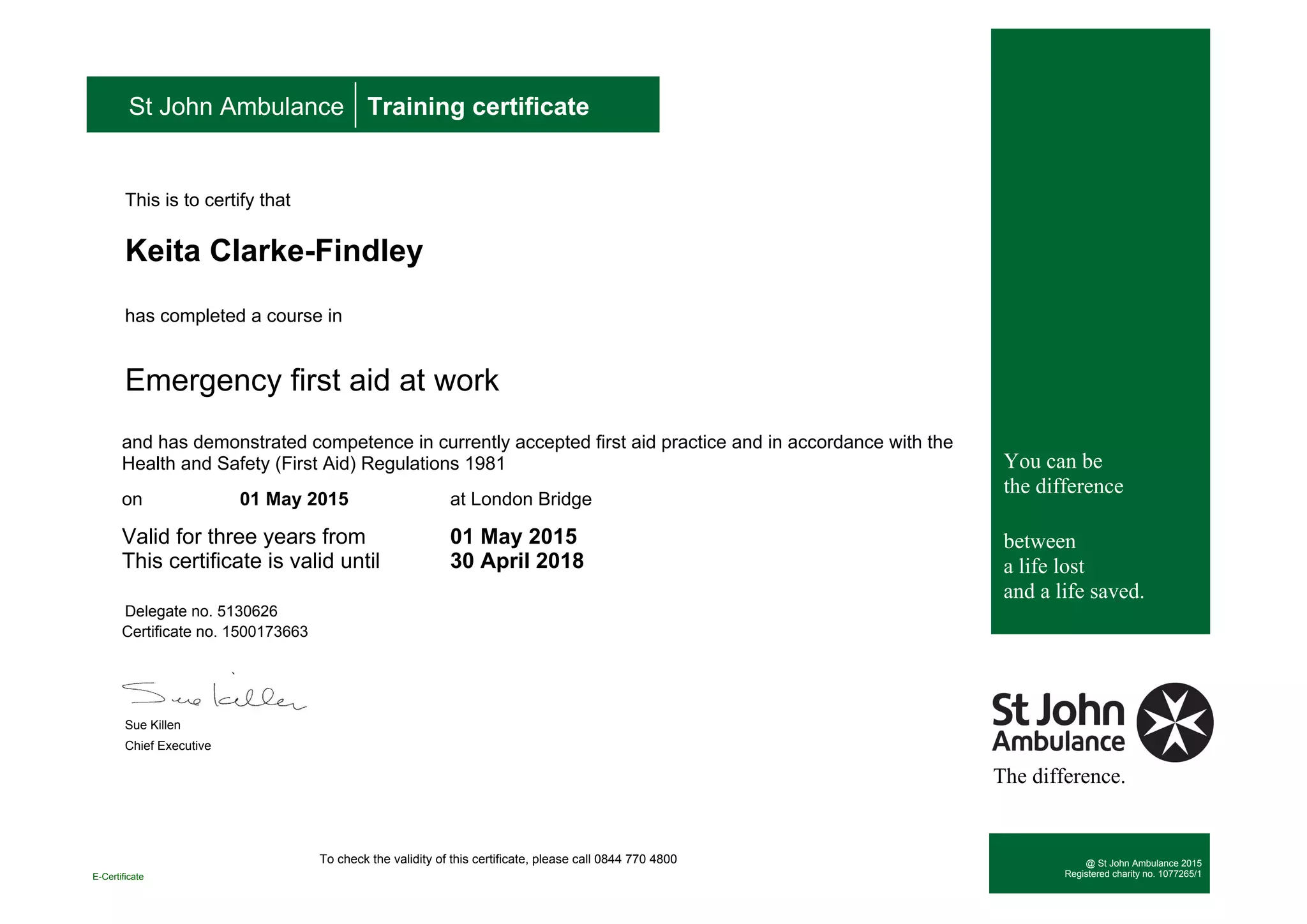 First Aid Certificate | PDF | First Aid | Injuries