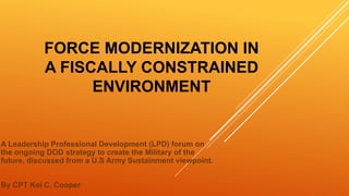 Force Modernization LPD | PPTX | Defense Industry | Industries