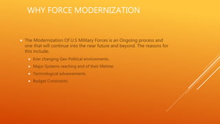 Force Modernization LPD | PPTX | Defense Industry | Industries