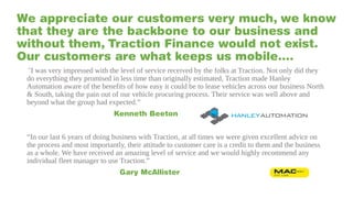 Why Choose Traction Finance | ODP