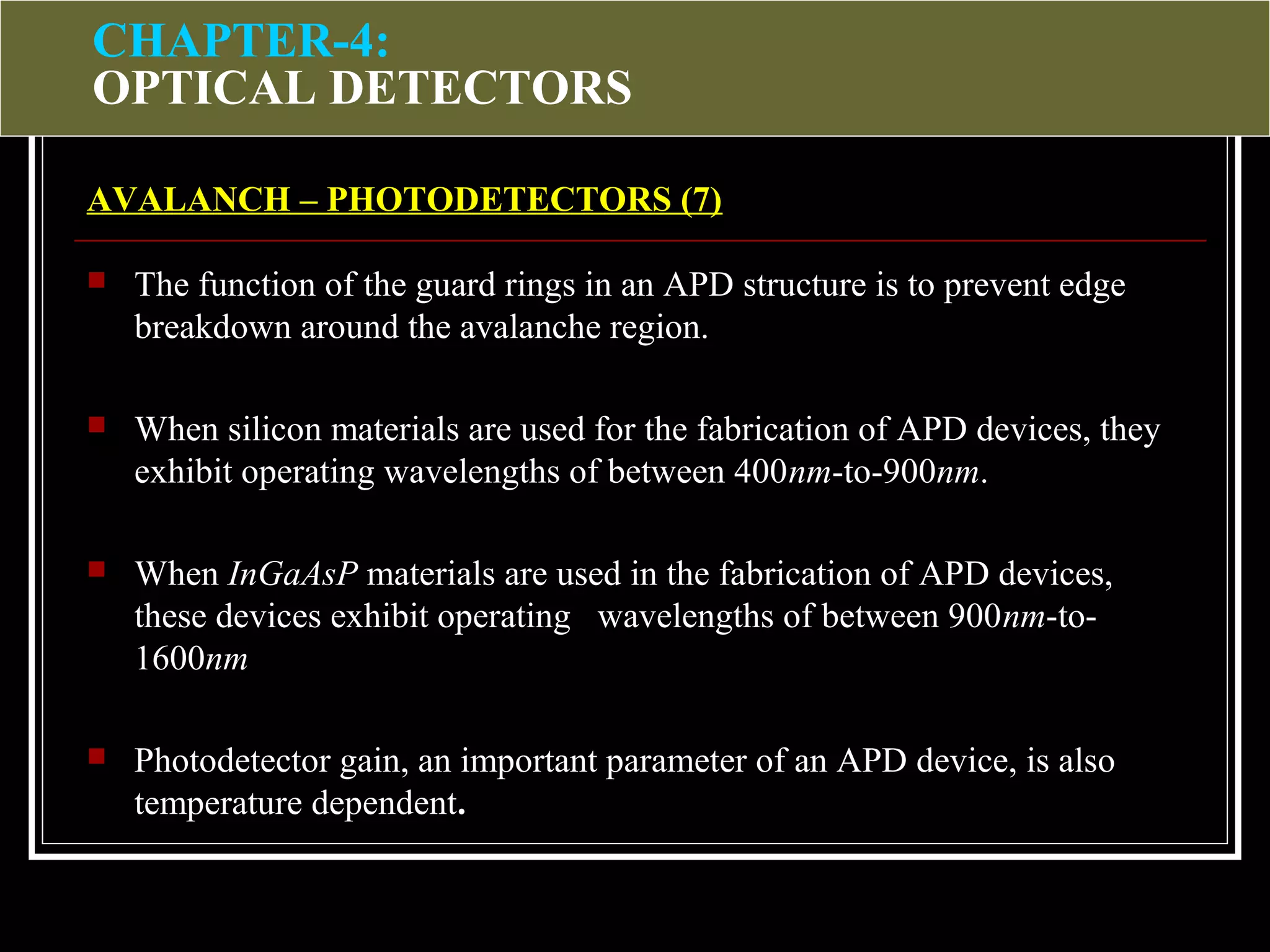 fiber-optics-communications-optical-detectors | PPT