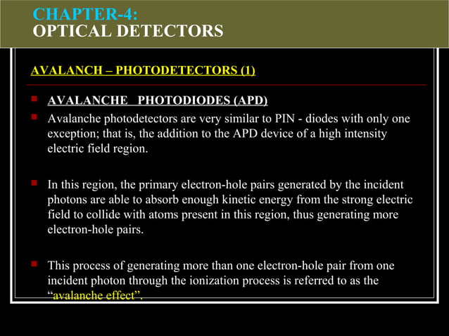 fiber-optics-communications-optical-detectors | PPT | Cameras and ...