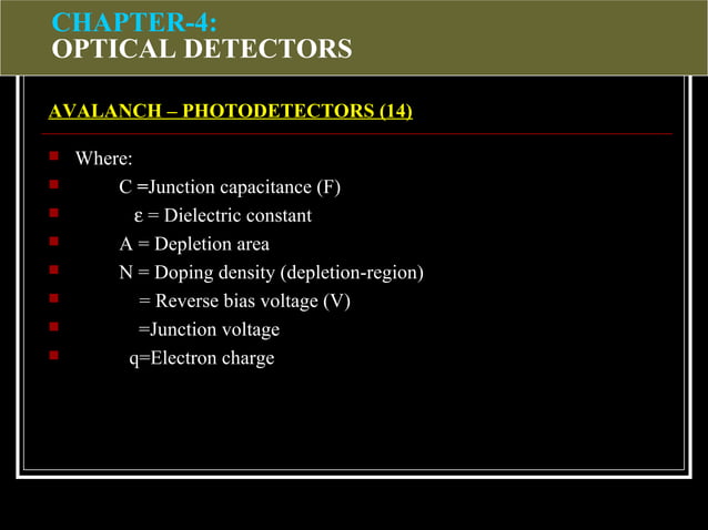fiber-optics-communications-optical-detectors | PPT | Cameras and ...