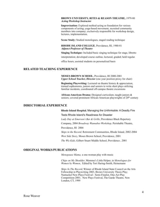 RWeaver CV_11:2016 | PDF