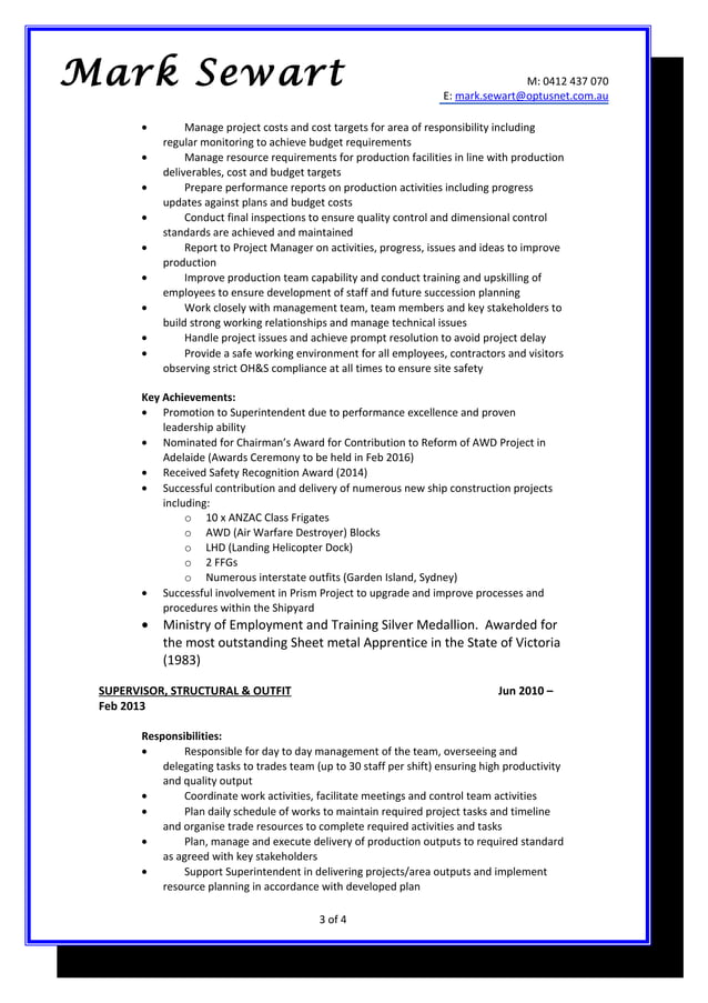 Mark's Resume | PDF