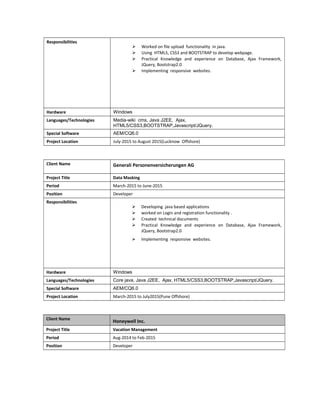 Sanjay_Resume_exp_AEM | DOC | Web Development | Internet