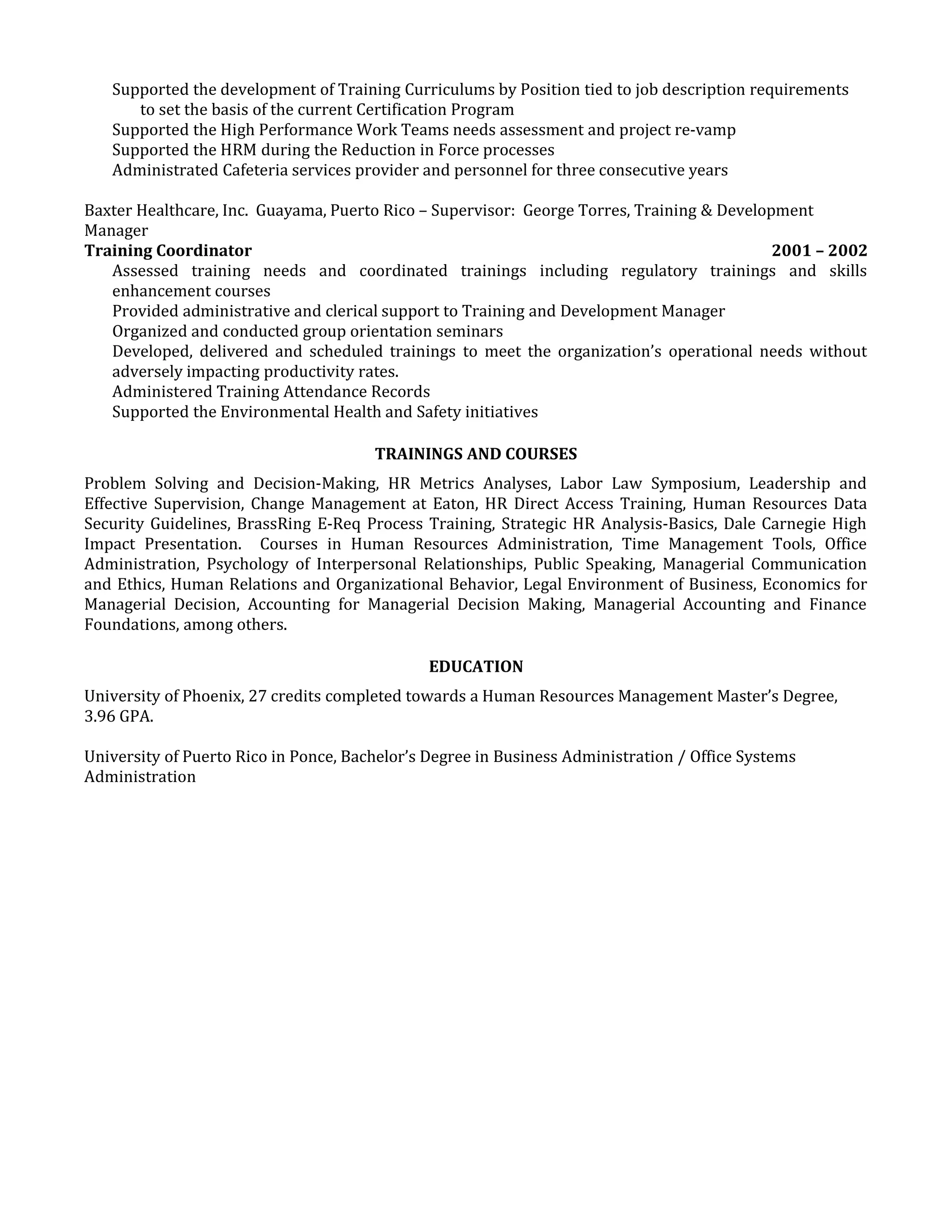 Ivette Marcano's Resume 08-2015 | DOC | Business Administration | Business