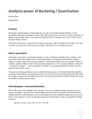 Analytics-Bucketing | DOCX