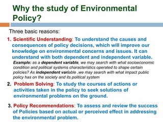 Lecture-1 Understanding of Environmental Policy | PPTX
