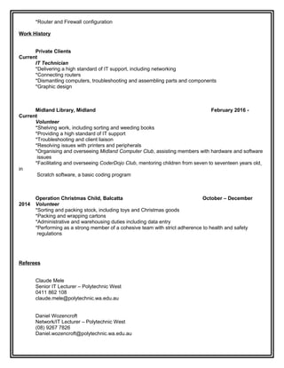 Quentin Mitchell resume | DOC