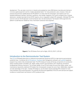STS Characterization to Production Test | PDF
