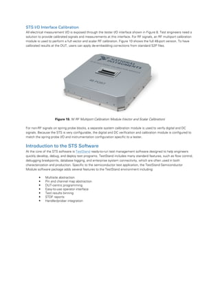 STS Characterization to Production Test | PDF