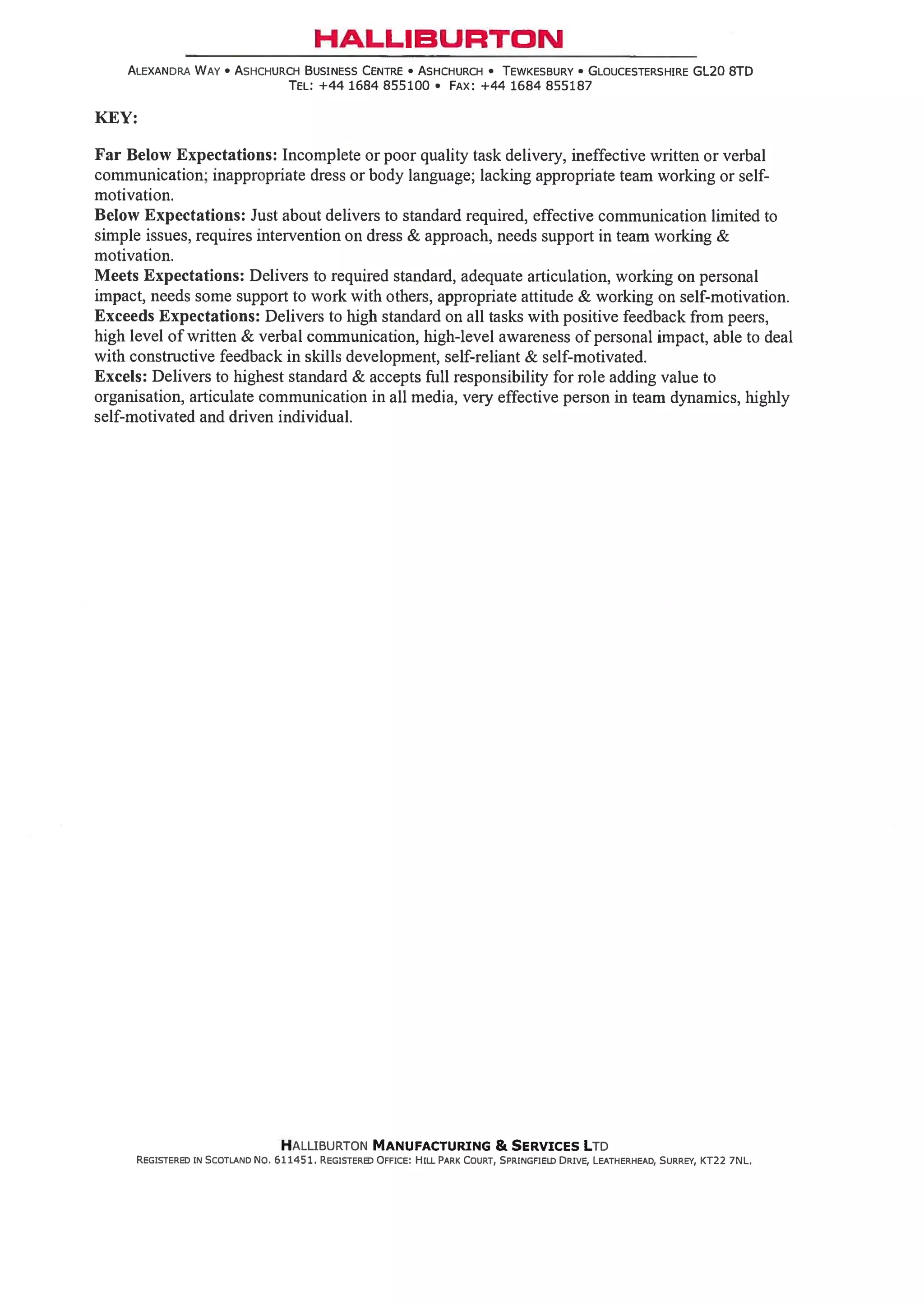 Letter of recommendation_Halliburton | PDF