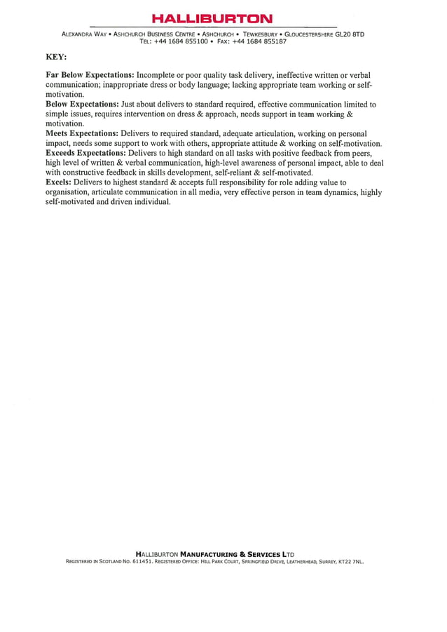 Letter of recommendation_Halliburton | PDF | Free Download