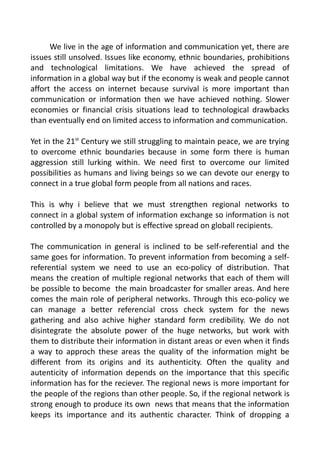 GLOBAL CONNECTION TEXT | PDF