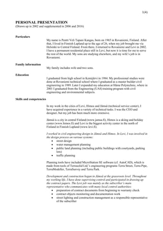 Personal presentation 16112016_Eng | PDF