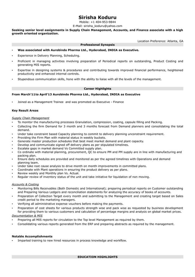 Sirisha_Resume | PDF