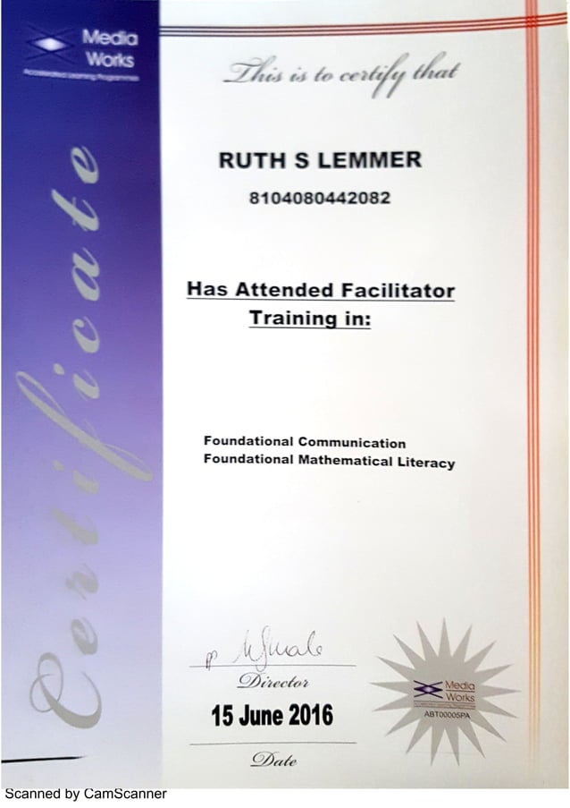 Fascilitator in Training Cert_1 | PDF