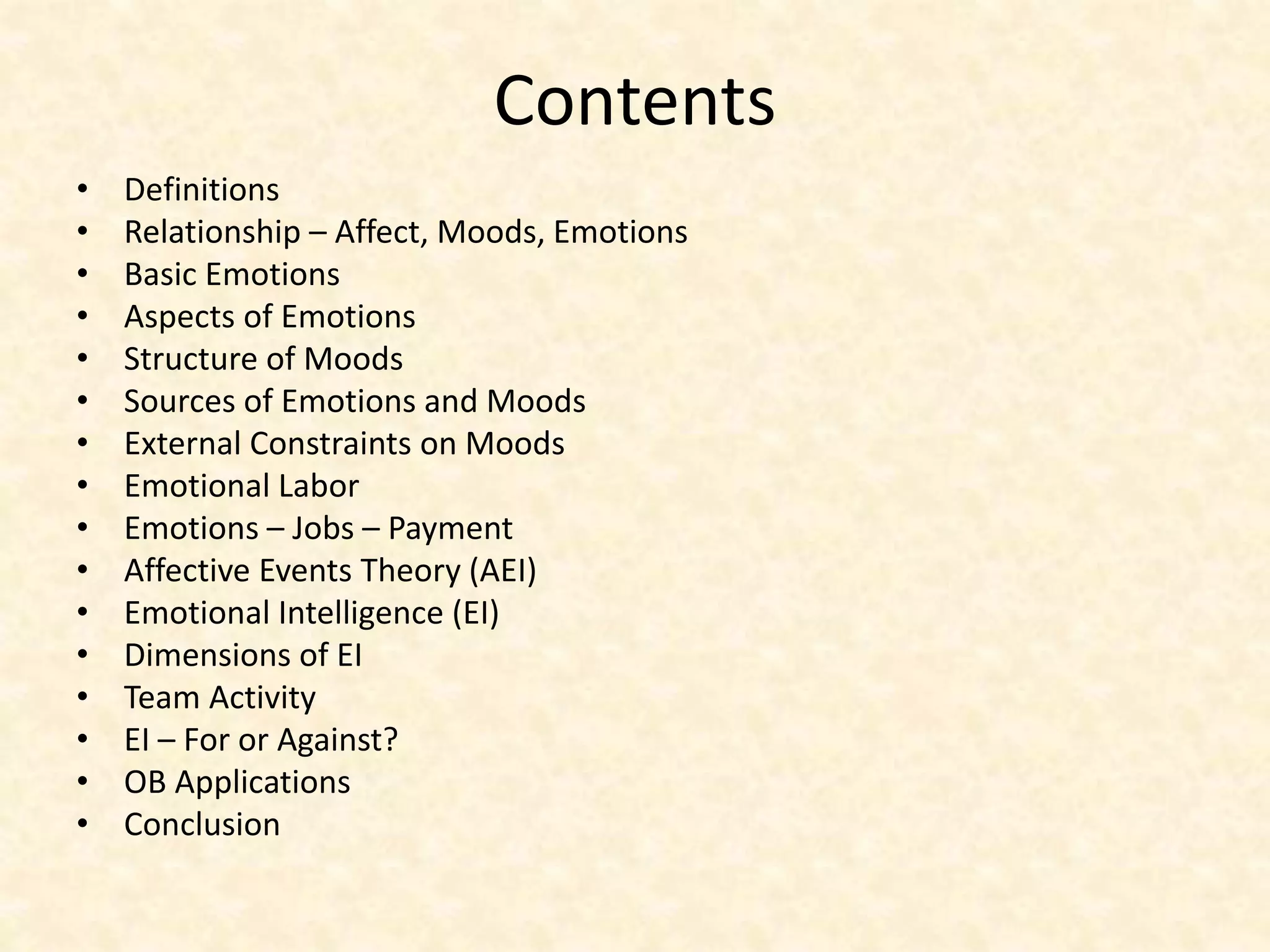 Emotions and Moods | PPTX