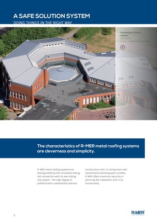 R-MER Metal Roofing Systems - System at a glance | PDF