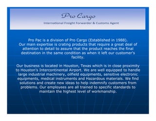 PC Pro Cargo USA - CJ | PPT