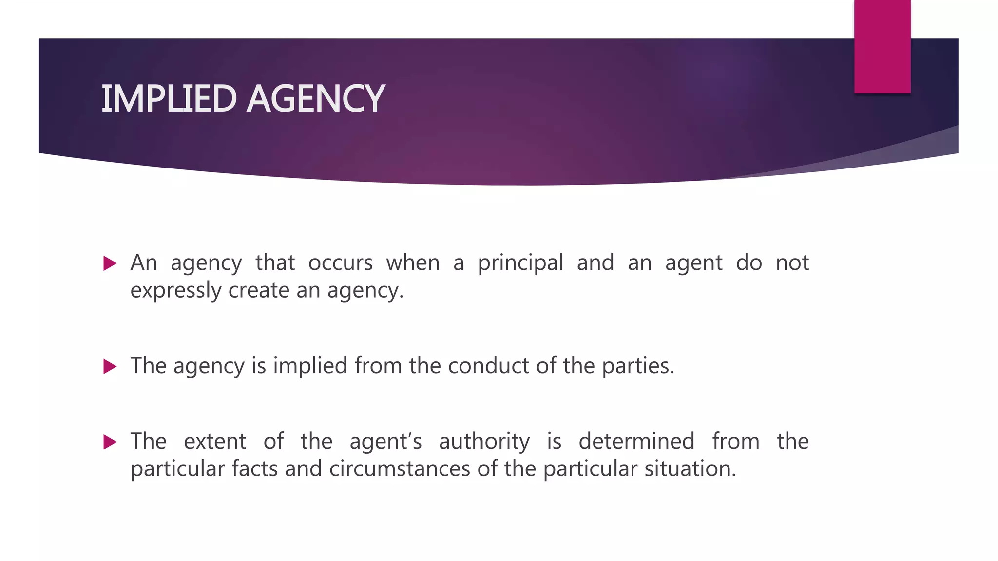 Contract of Agency | PPTX