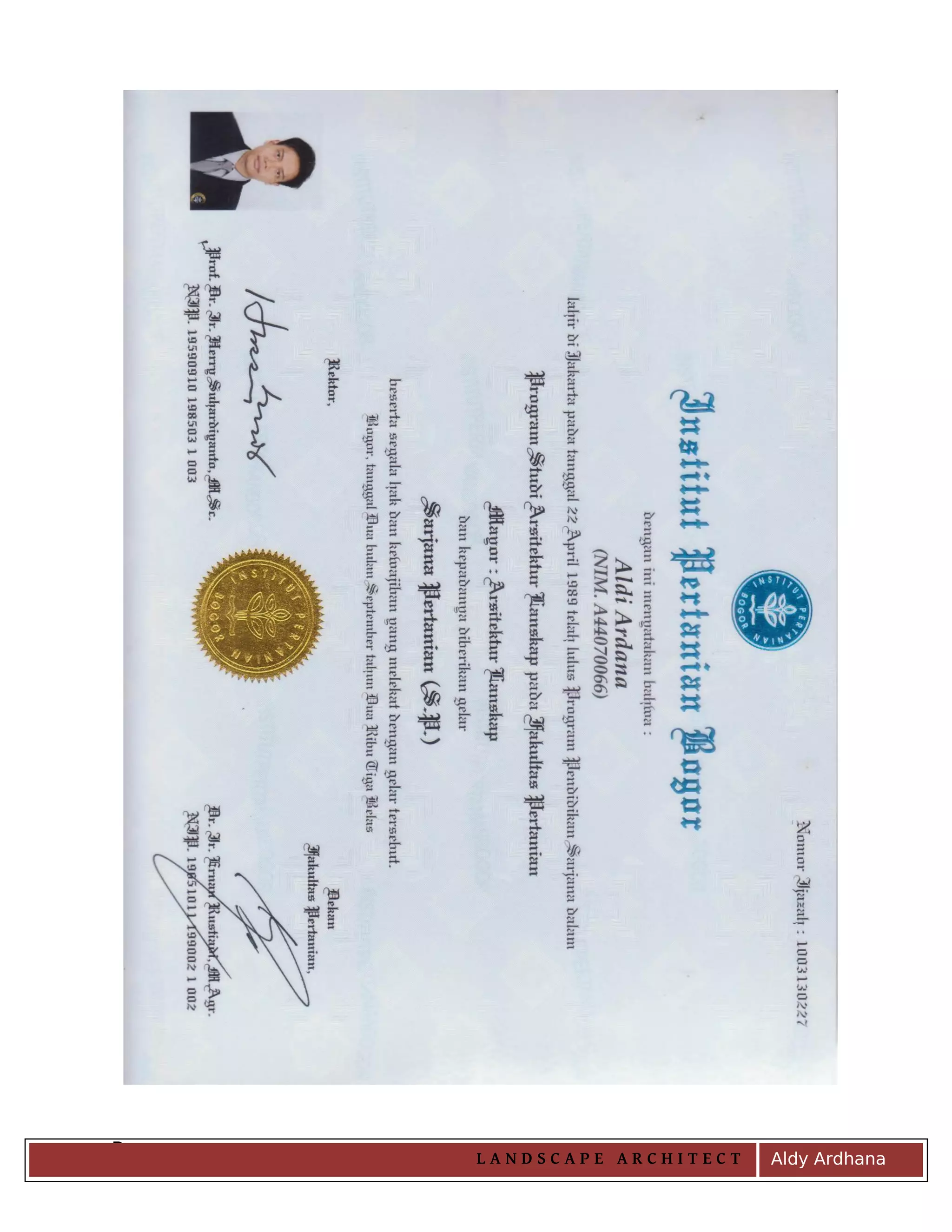 CV Aldy_Maret 2015 | PDF