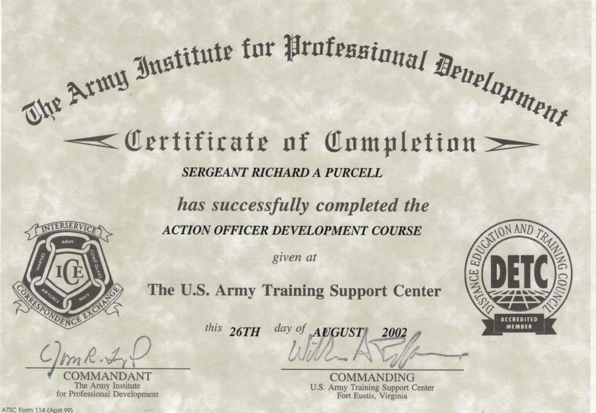 THE ARMY INSTITUTE FOR PROFESSIONAL DEVELOPMENT_opt | PDF
