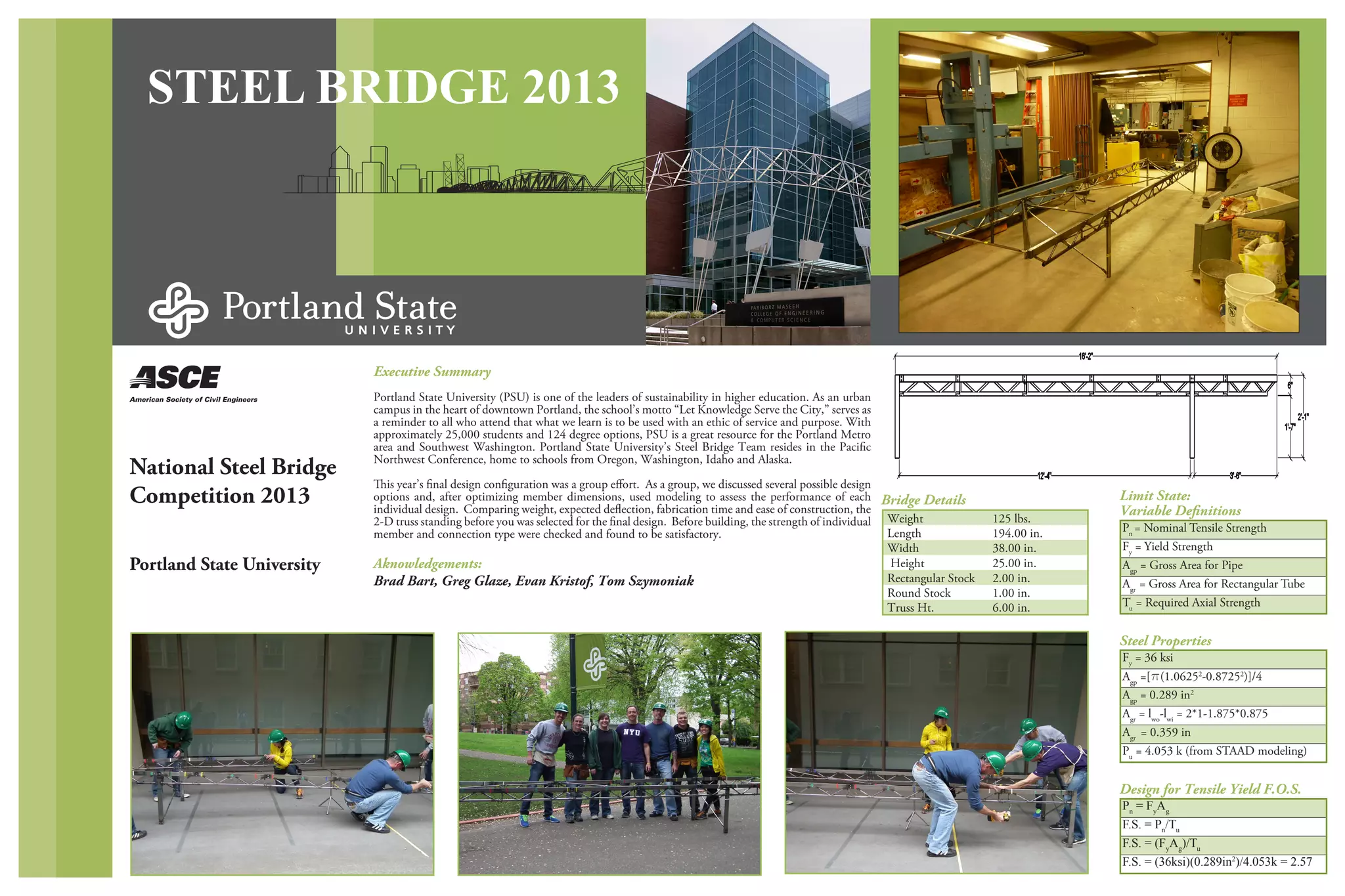 2013 Bridge Competition Poster | PDF | Civil Engineering Industry ...