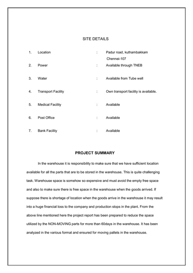 WAREHOUSE SPACE UTILIZATION | PDF